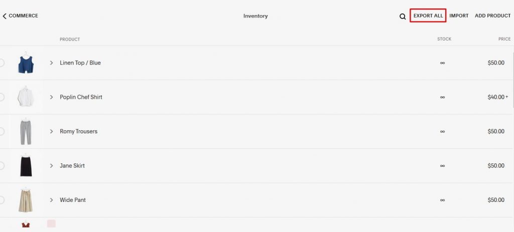 How to export data from Squarespace? - Next-Cart FAQs