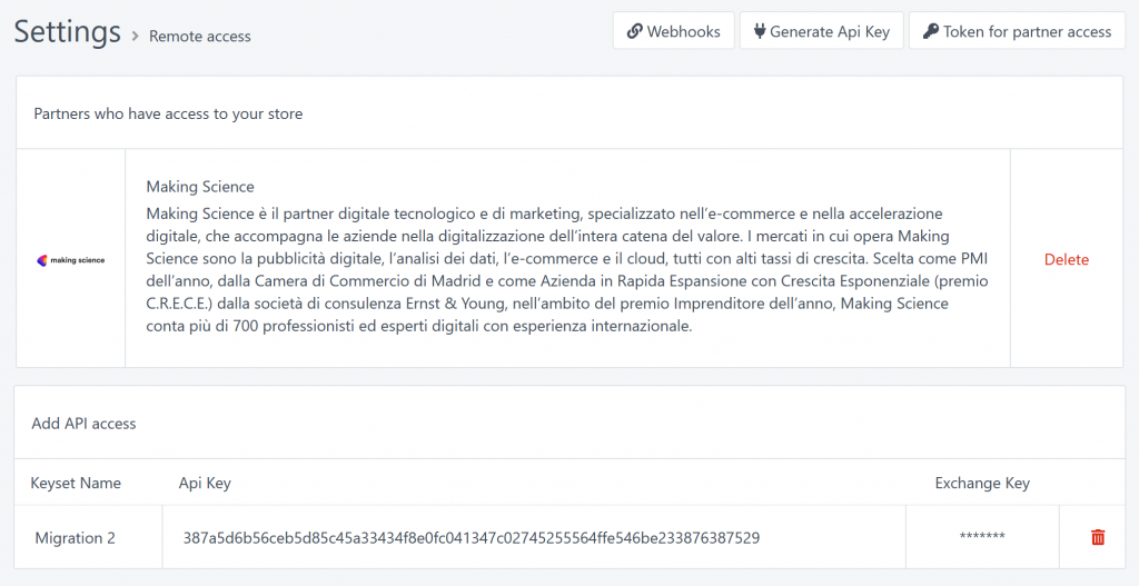 How to get Storeden API keys? - Next-Cart Blog