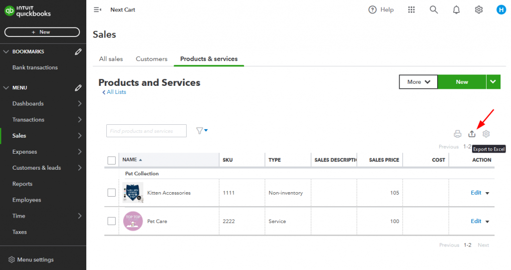 How to export data from QuickBooks? - Next-Cart FAQs
